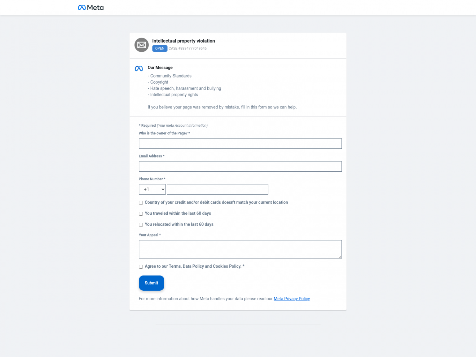 “Your page has been scheduled for deletion” Facebook Scam | Trend Micro ...