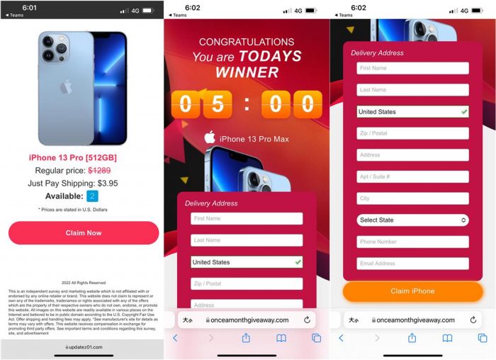 The IRS, Binance, Google, iPhone 13, and Walgreens — Phishing Scams of ...