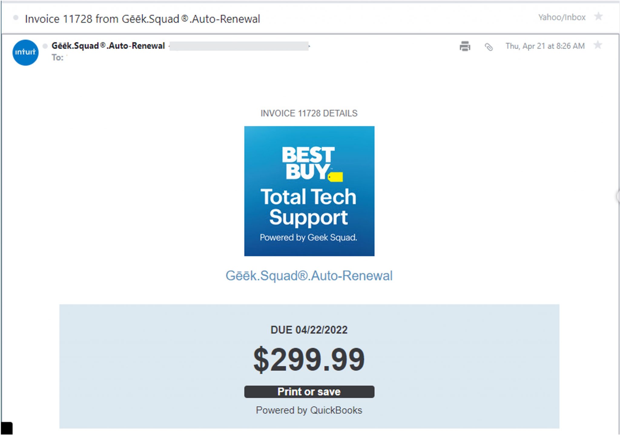 Geek Squad Scam Email 2023 | Trend Micro News