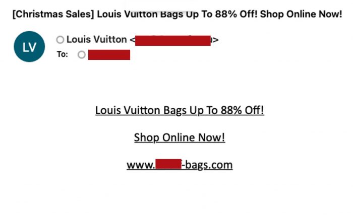 Fake Christmas Shops (Louis Vuitton), PayPal, USPS Shipping, & MORE ...