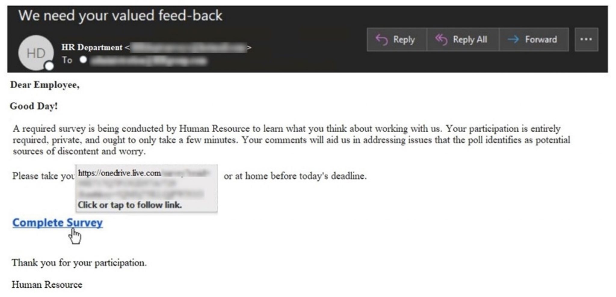 How to Prevent a Microsoft Forms Phishing Attack | Trend Micro News