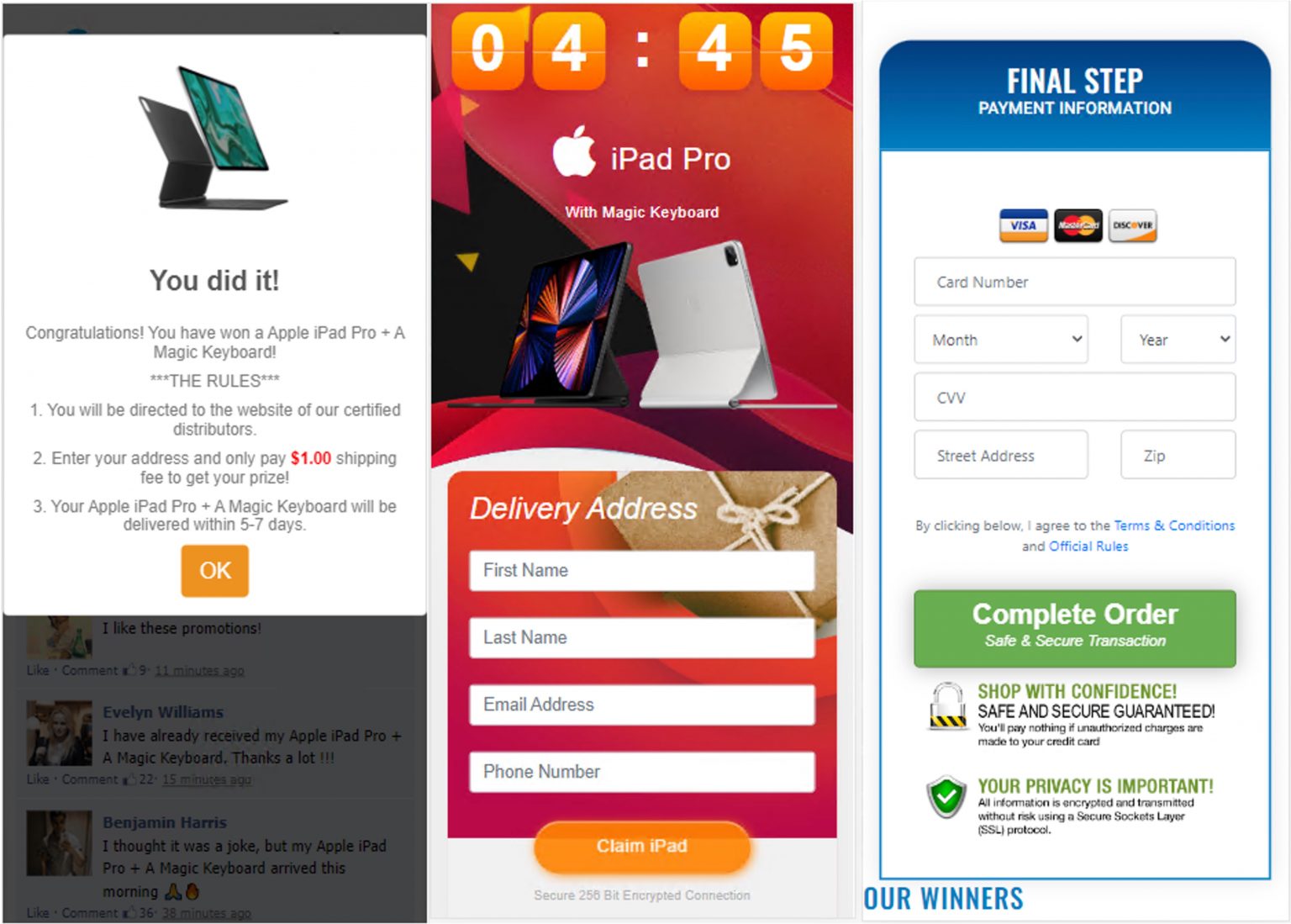 AT&T iPad Scam, Southwest Airlines, Walmart / DHL Shipping Text, and ...