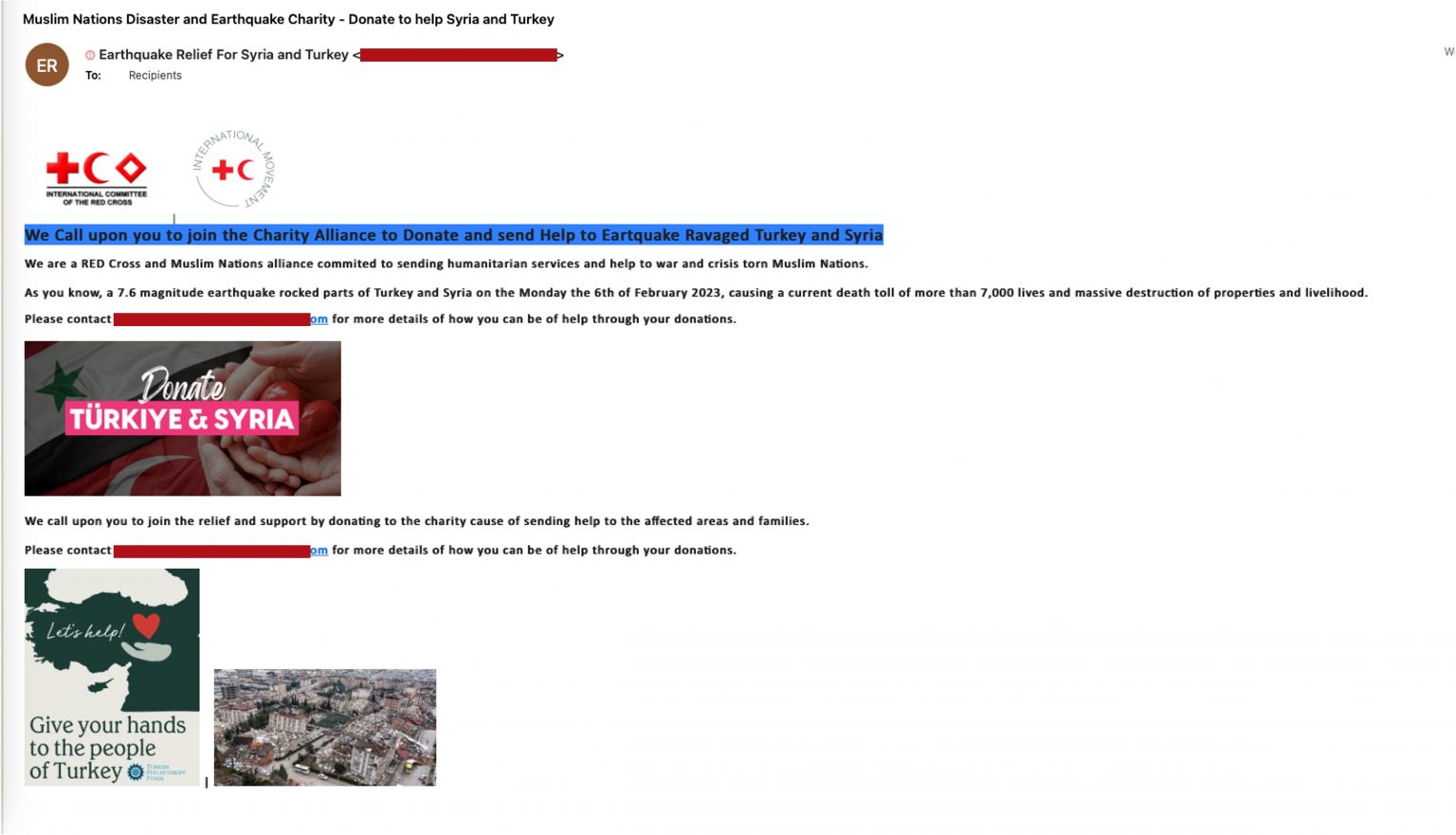 Turkey Earthquake Charity Scams Alert | Trend Micro News