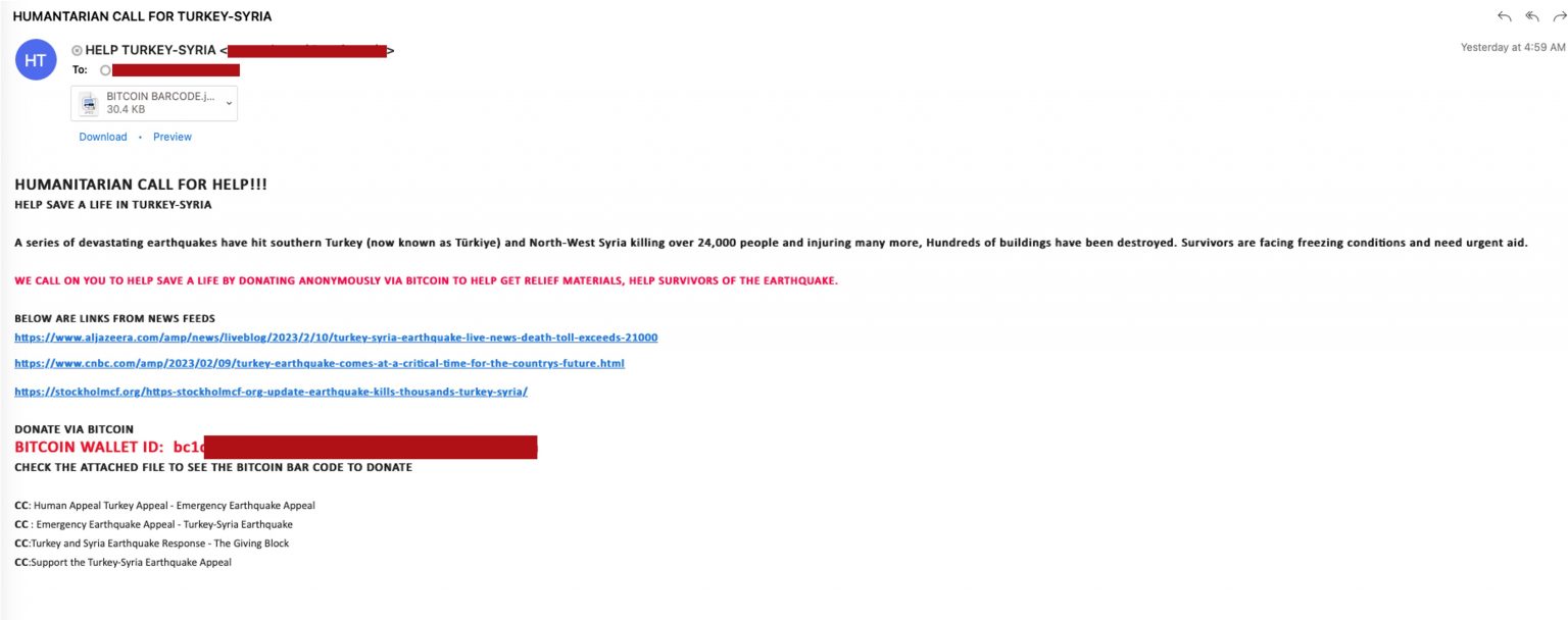 Turkey Earthquake Charity Scams Alert | Trend Micro News