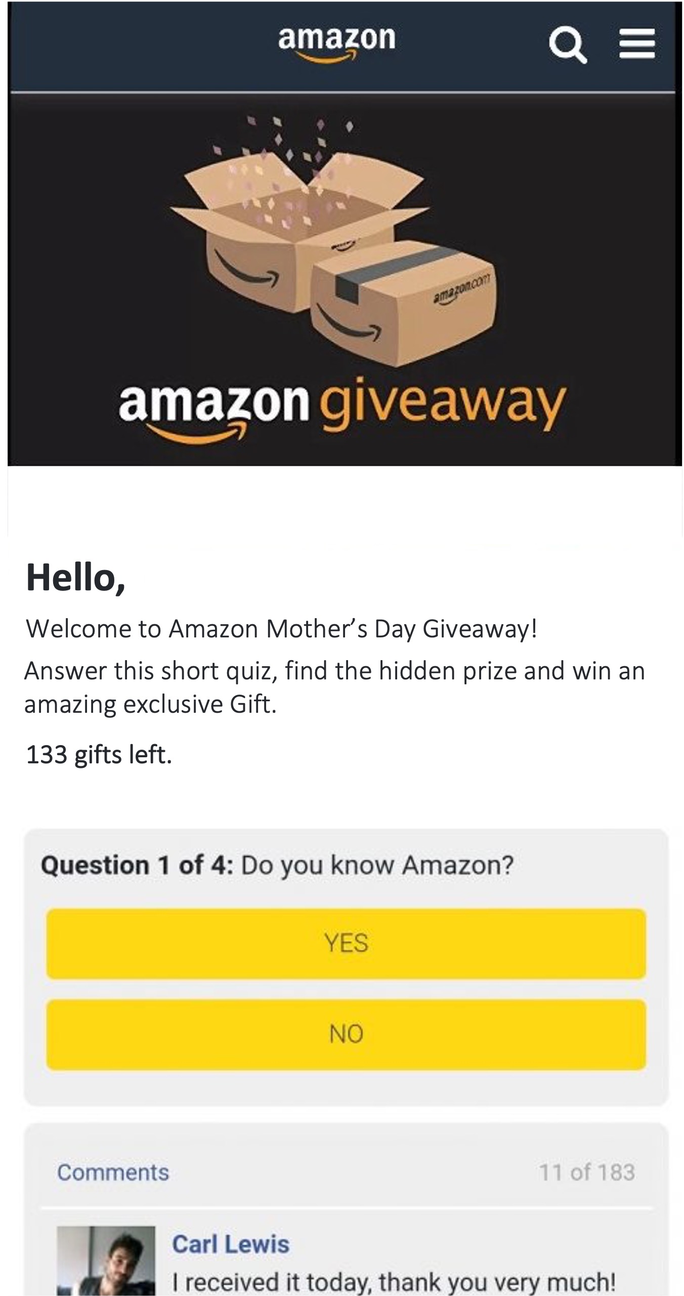 Mother’s Day Phishing & Shopping Scams 2023: Amazon/Costco Giveaway ...