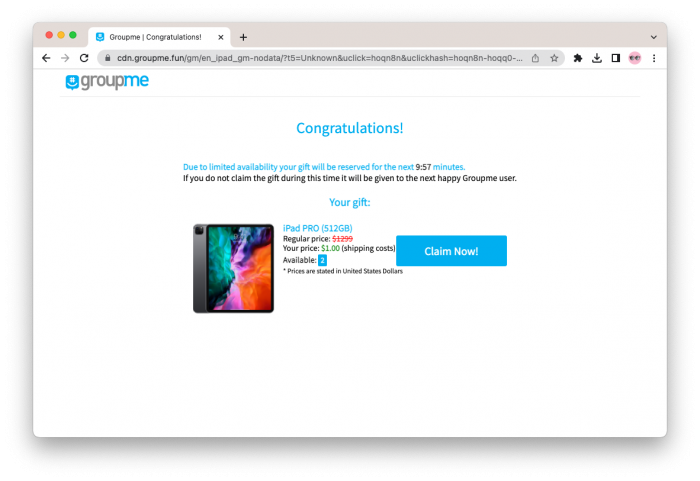 GroupMe[.]fun iPad Giveaway Scams | Trend Micro News