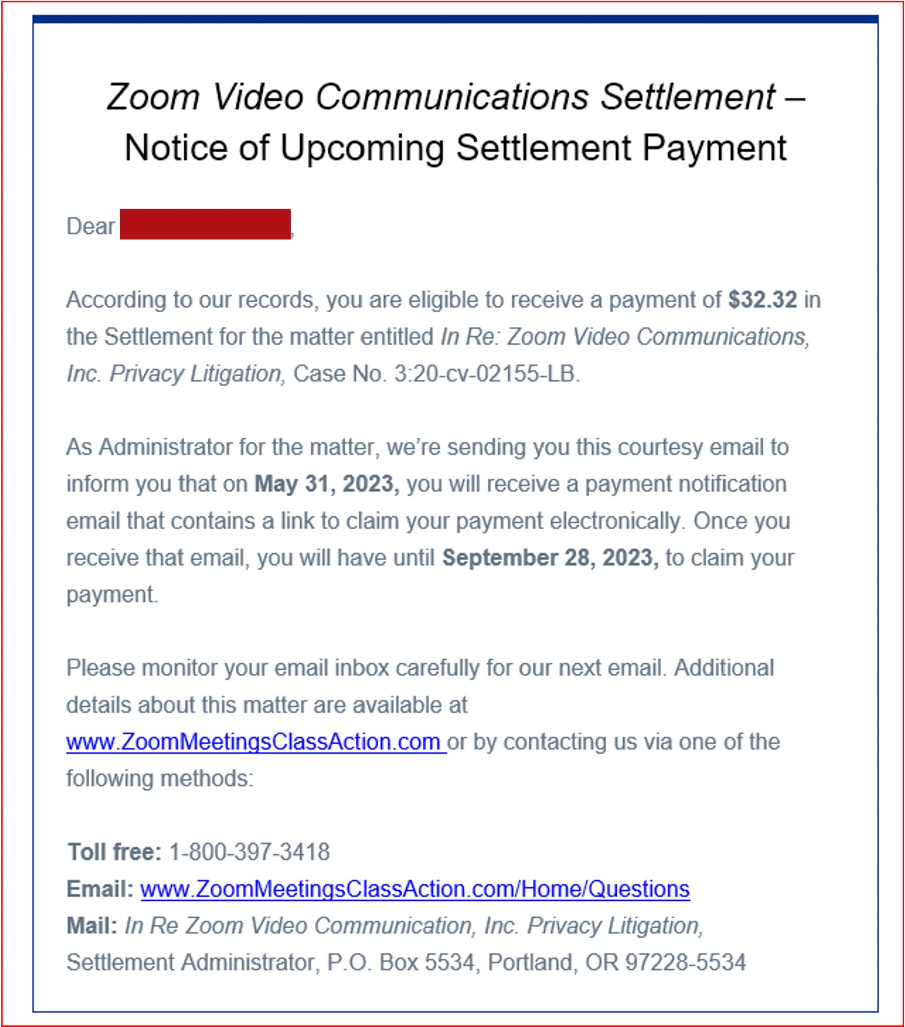 Zoom Video Communications Settlement (EpiqPay): Scam or Legit? | Trend ...