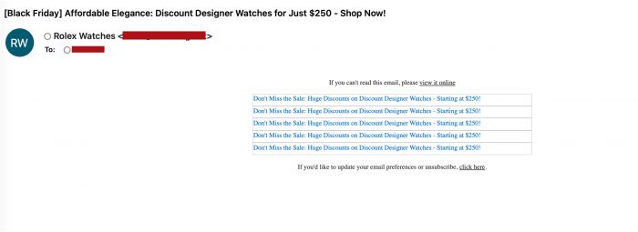 Rolex Black Friday, Spotify, USPS, and AUPost: Top Scams of the Week | Trend Micro News