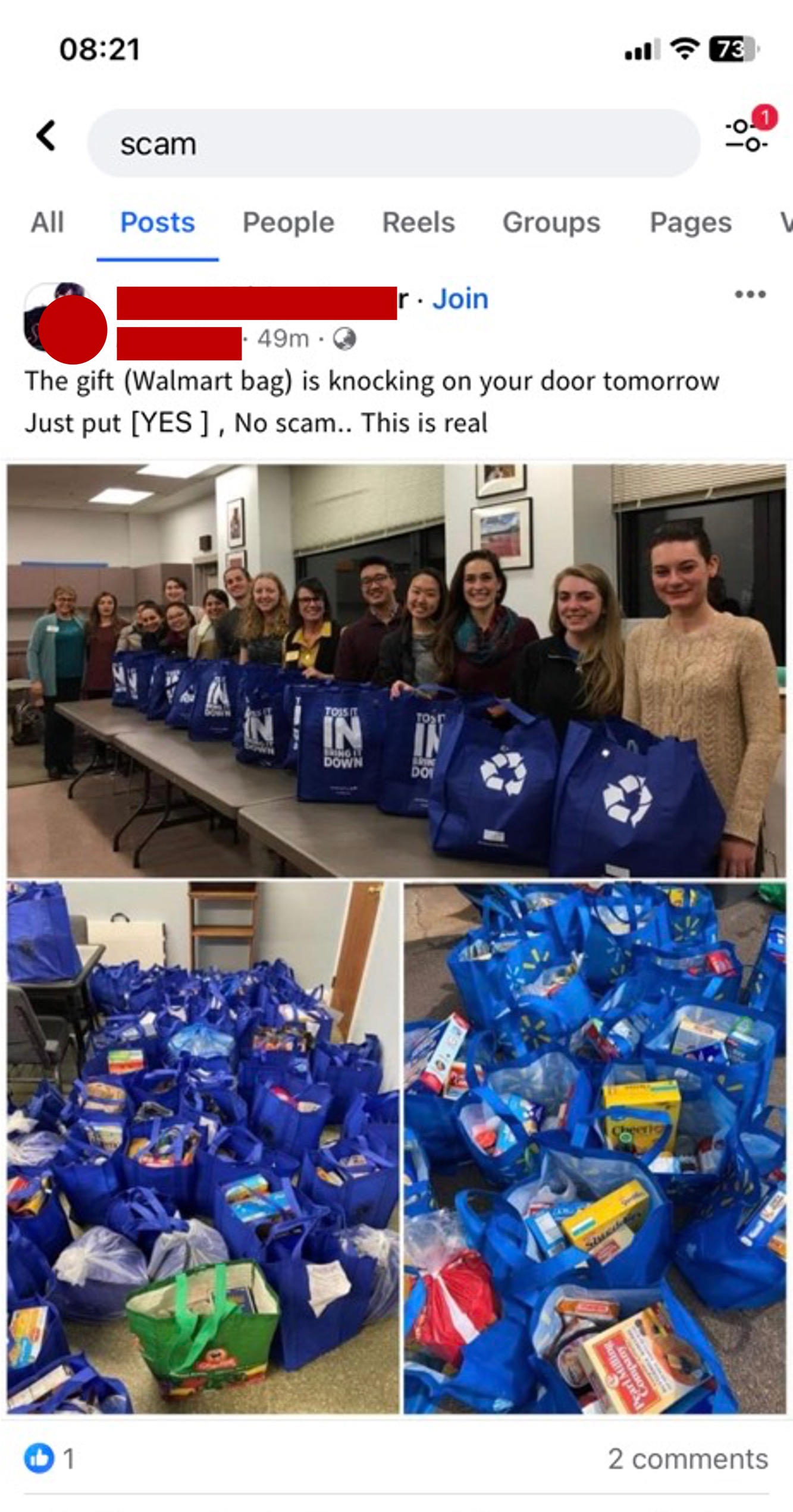 The Gift (Walmart Bag) Scam | Trend Micro News