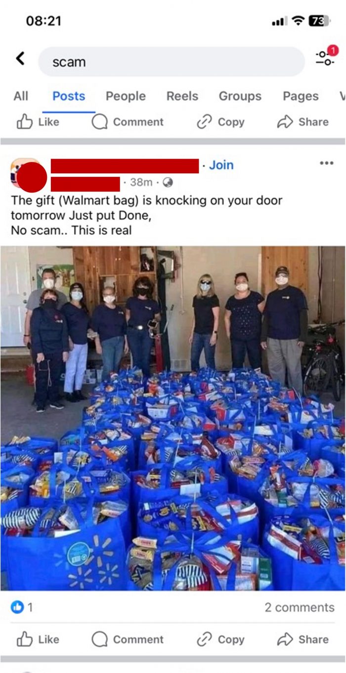 The Gift (Walmart Bag) Scam | Trend Micro News