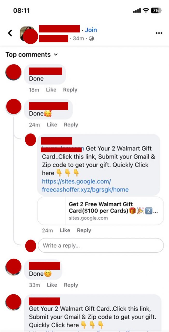 The Gift (Walmart Bag) Scam | Trend Micro News