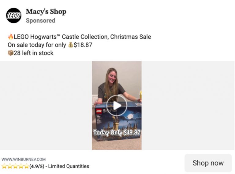 Winburnev Scam (Fake LEGO Sales Ads on Facebook) | Trend Micro News