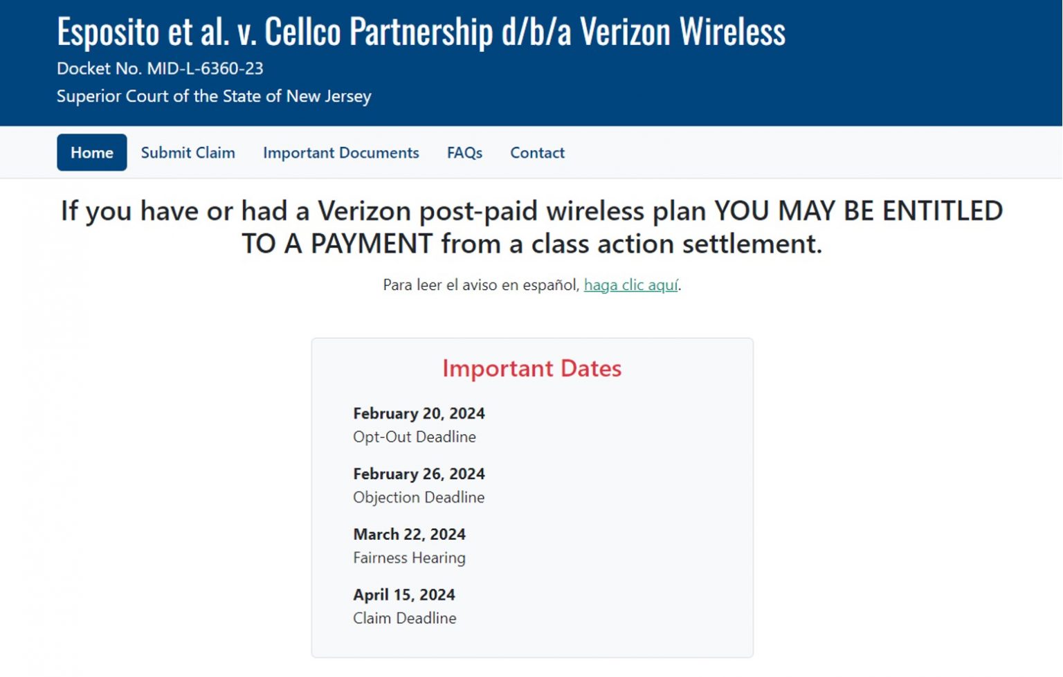 Verizon Class Action Settlement: Protect Yourself from Scams and Claim ...