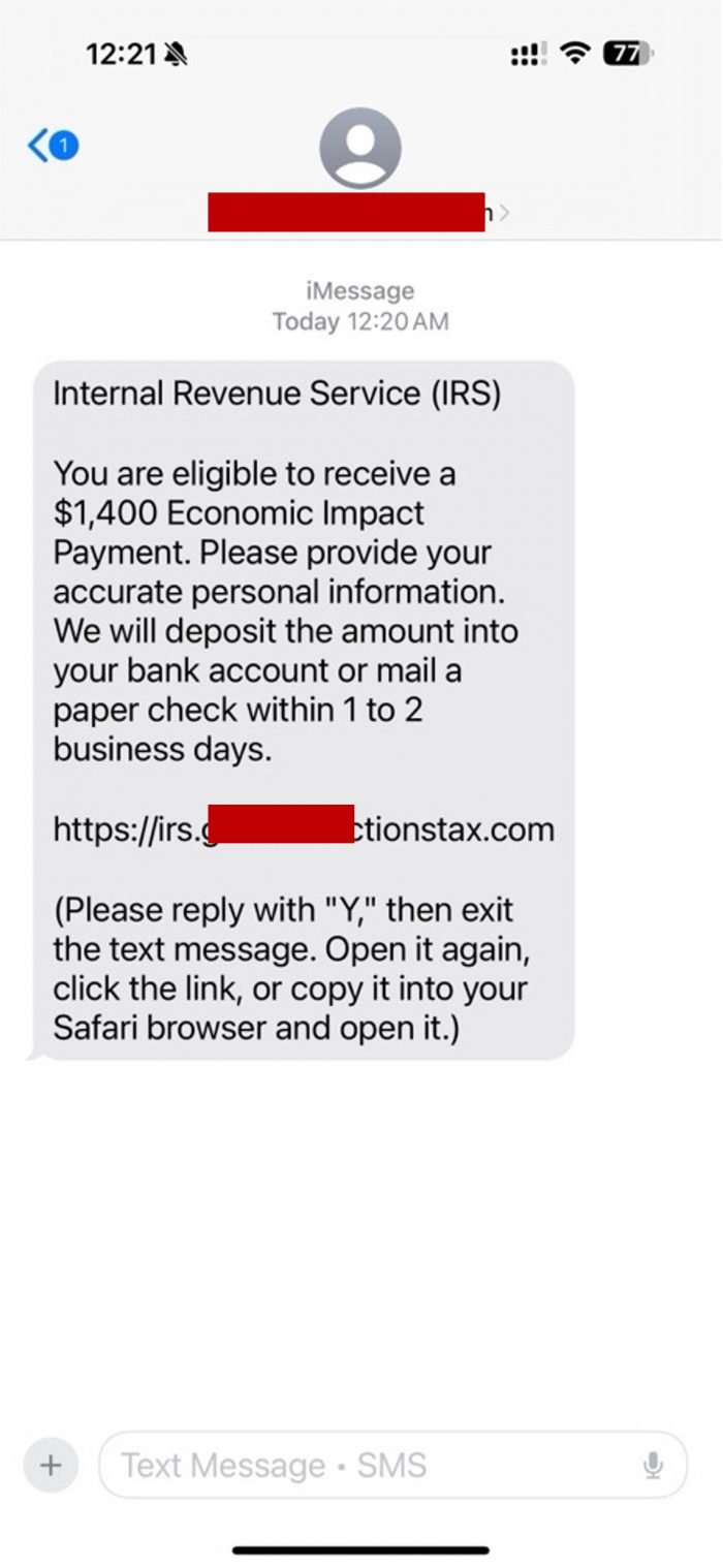 IRS Economic Impact Payment Scam Texts | Trend Micro News
