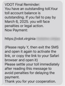 Scam Alert: VDOT & I-PASS Toll Scams | Trend Micro News