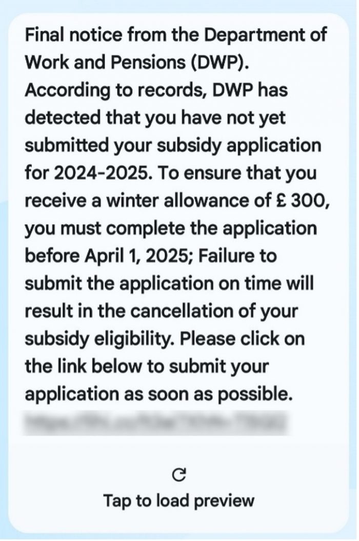 Watch Out For This DWP Scam (Winter Fuel Payment Scam) | Trend Micro News