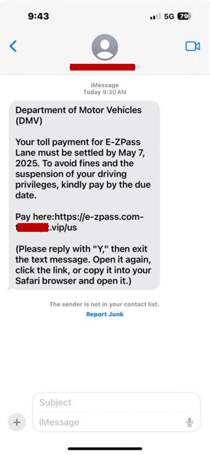 Watch Out for These DMV Text Toll Scams | Trend Micro News