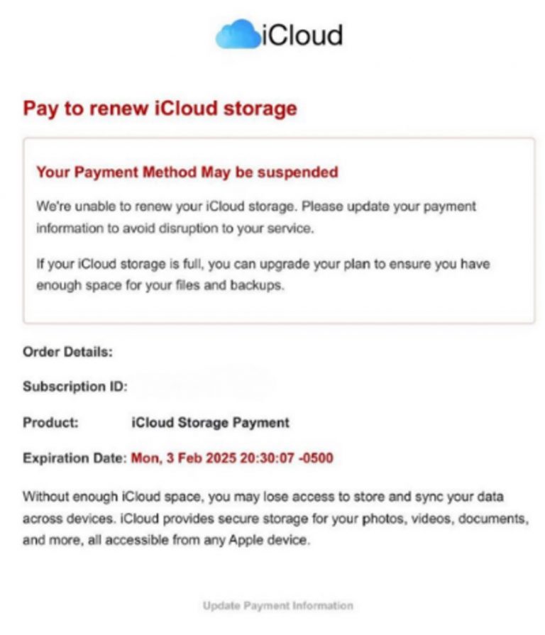 iCloud Storage Scam (Watch Out!) | Trend Micro News
